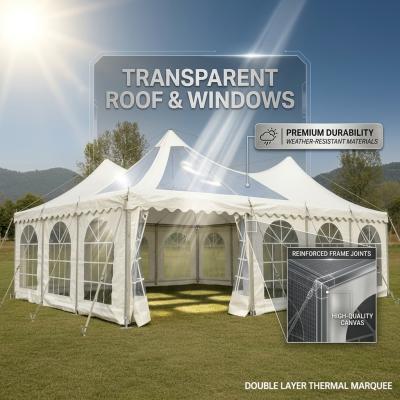 China Pagoda-Style Banquet Party Marquee Tents A-Frame Waterproof High-Peak Catering Event Canopy Structure for sale