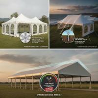 China Pagoda-Style Festival Party Marquee Tents A-Frame Waterproof High-Peak Beer-Garden Canopy Structure for sale