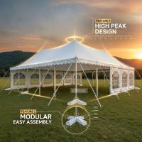 China Birthday Anniversary Party Marquee Tents Clear-Span Wooden Flooring Cassette Canopy Structure for sale