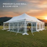 China Christmas Market Party Marquee Tents A-Frame Waterproof Full Blackout PVC Cover Canopy Structure for sale