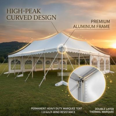 China Music-Concert Party Marquee Tents A-Frame Waterproof Double-Decker Two-Story Venue Canopy Structure for sale