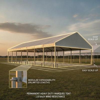 China Banquet Catering Party Marquee Tents Clear-Span PVC Sidewall Windows Event Canopy Structure for sale