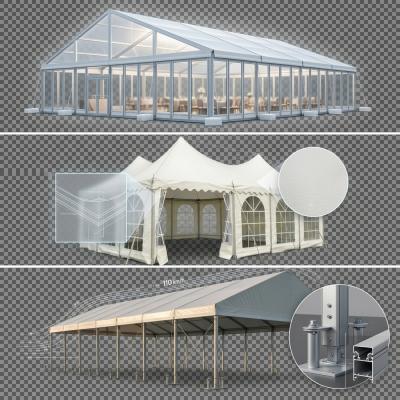 China Music-Concert Party Marquee Tents A-Frame Waterproof ABS Solid Wall Panel Venue Canopy Structure for sale