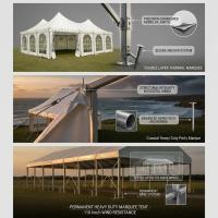 China VIP Cocktail Party Marquee Tents Clear-Span Full Blackout PVC Cover Reception Canopy Structure for sale