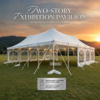 China Charity Fundraising Party Marquee Tents Clear-Span Wooden Flooring Cassette Gala Canopy Structure for sale