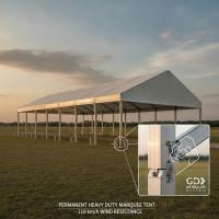 China Waterproof Aluminum Party Tent 3-60m Width with Custom Sidewalls - 650-850g/sqm PVC Fabric & 10-15 Year Frame Life for sale