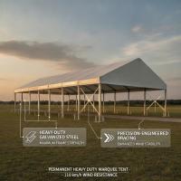 China Wind-Resistant Party Marquee Tent 6061 T6 Alloy Frame Fire Retardant PVC Canopy Custom Size for sale