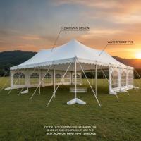 China Trade-Show Event Party Marquee Tents A-Frame Waterproof Elegant Oval Canopy Structure for sale