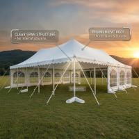 China Exhibition Trade Party Marquee Tents A-Frame Waterproof Elegant Oval Design Show Canopy Structure for sale