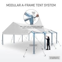 China Fire-Retardant Square Party Marquee Tents Extruded Aluminum Alloy Frame PVC Canopy Outdoor Shelter Structure for sale