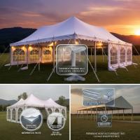 China Christmas Market Party Marquee Tents A-Frame Waterproof Elegant Oval Design Canopy Structure for sale