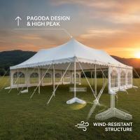 China Pagoda-Style Wedding Party Marquee Tents A-Frame Waterproof High-Peak Outdoor Reception Canopy Structure for sale