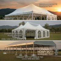 China Four Season Outdoor Wedding Marquee Tent 3-60m Span with Aluminum Frame & PVC Roof -20°C to +70°C Temperature Range for sale
