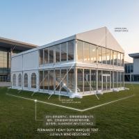 China Exhibition Trade Show Party Marquee Tents Clear-Span Transparent PVC Roof Canopy Structure for sale