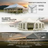 China UV-Resistant Heavy-Duty Aluminum Frame Party Marquee Tent 6061/T6 Full Sidewall Canopy for sale