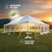 China VIP Cocktail Party Marquee Tents Clear-Span Transparent PVC Roof Reception Canopy Structure for sale