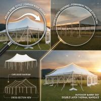 China ABS-Wall Christmas Party Marquee Tents A-Frame Waterproof Solid Panel Market Canopy Structure for sale