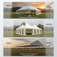 China Christmas Market Party Marquee Tents A-Frame Waterproof Full Blackout PVC Cover Canopy Structure for sale