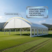 China Corporate Gala Party Marquee Tents Clear-Span ABS Solid Wall Panel Dinner Canopy Structure for sale