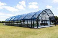 China Oval-Shape Clear-Span Party Marquee Tents Aluminum Alloy Frame PVC Coated Roof Canopy Structure for sale