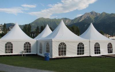 China Compact Outdoor Party Marquee Tents Extruded Aluminum Alloy Frame European Standard Anchored Shelter Structure for sale