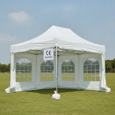 China Quick-Setup Lightweight Party Marquee Tents Aluminum Pop-Up Frame CE Certified Portable Market Canopy Structure for sale
