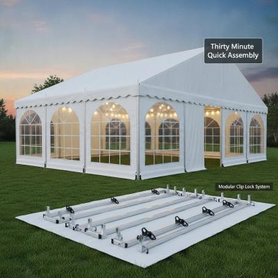 China Thirty Minute Quick Assembly Party Marquee Tent Modular Clip Lock System Aluminum Frame No Tools Required Setup for sale