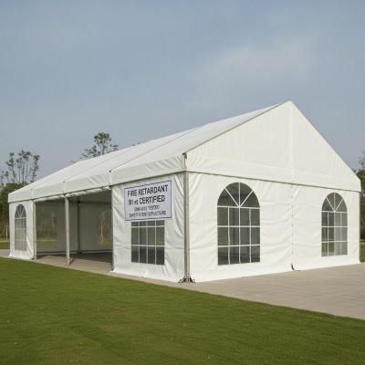 China Fire Retardant B1 M2 Certified Party Marquee Tent PVC Fabric Canopy DIN 4102 Tested Safety Event Structure for sale