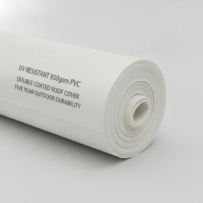 China UV Resistant 850gsm PVC Party Marquee Tent Fabric Double Coated Roof Cover Five Year Outdoor Durability Canopy for sale