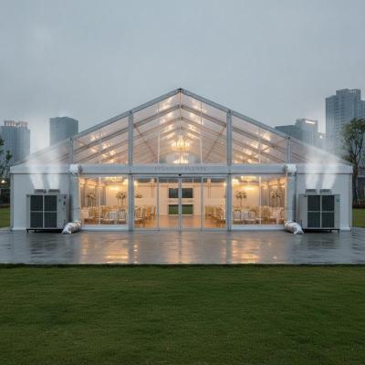 China Corporate Gala Dinner Party Marquee Tent ABS Solid Wall Panel System Climate Controlled Premium Event Venue Structure for sale