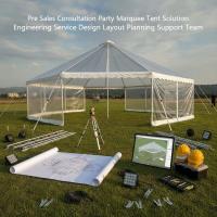 China Pre Sales Consultation Party Marquee Tent Solution Engineering Service Site Survey Design Layout Planning Support Team for sale