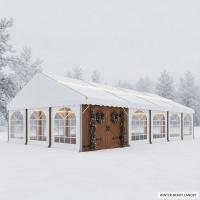 China Christmas Market Festival Party Marquee Tent Winter Ready Insulated Snow Load Rated European Style Canopy Structure for sale