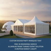 China Custom Design Party Marquee Tent Free 3D Rendering Service Aluminum Frame Turnkey Event Solution European Market Canopy for sale