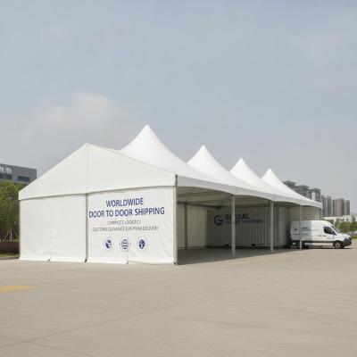 China Worldwide Door To Door Shipping Party Marquee Tent Complete Logistics Customs Clearance European Delivery Canopy Structure for sale