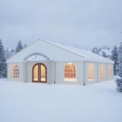 China Christmas Market Festival Party Marquee Tent Winter Ready Insulated Snow Load Rated European Style Canopy Structure for sale