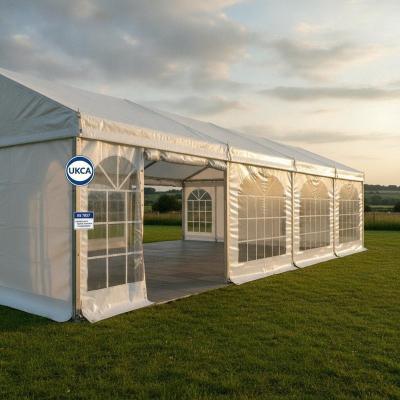 China UK Post Brexit Market Compliant Party Marquee Tent UKCA Marked British Standard BS 7837 European Export Canopy Structure for sale