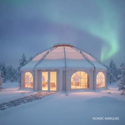 China Scandinavian Nordic Winter Party Marquee Tent Arctic Grade Insulated Snow Load Structure European Cold Climate Canopy for sale