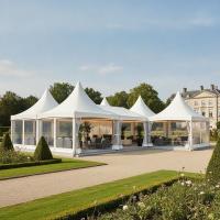 China VIP Hospitality Luxury Pavilion Party Marquee Tent Premium Lounge Configuration European Corporate Entertainment Canopy Structure for sale