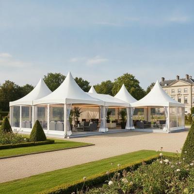 China VIP Hospitality Luxury Pavilion Party Marquee Tent Premium Lounge Configuration European Corporate Entertainment Canopy Structure for sale