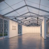 China Art Exhibition Gallery Party Marquee Tent Museum Grade Lighting Wall System European Cultural Event Display Canopy Structure for sale