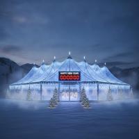 China New Year Eve Celebration Party Marquee Tent Winter Festive Package LED Lighting Countdown European Event Canopy Structure for sale