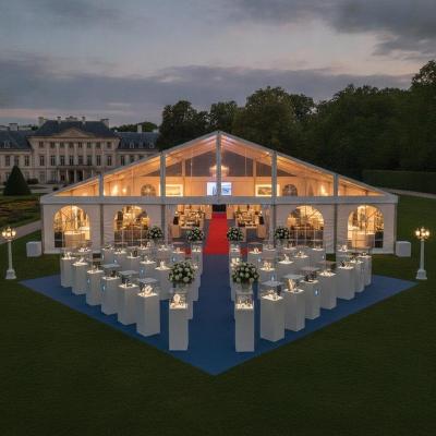 China Charity Fundraising Gala Party Marquee Tent Auction Display Silent Bid European Philanthropy Event Canopy Structure for sale