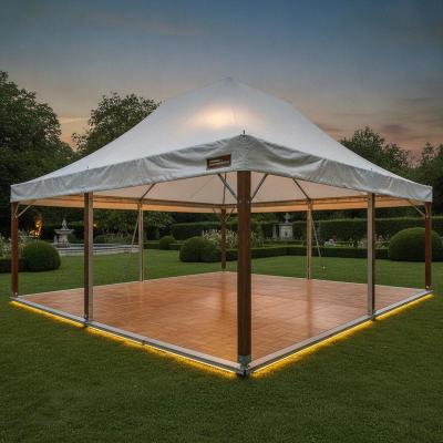 China Premium Wooden Cassette Flooring Party Marquee Tent System Level Platform European Event Dance Floor Canopy Structure for sale