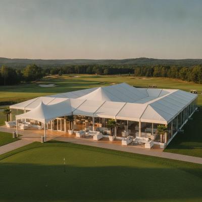 China European Golf Tournament Hospitality Party Marquee Tent Spectator Lounge Players Clubhouse Professional Event Canopy Structure for sale