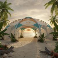 China Latin America Tropical Weather Party Marquee Tent High UV Anti Humidity Brazilian Mercosur Event Canopy Structure for sale
