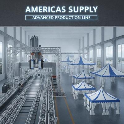 China CNC Precision Manufacturing Party Marquee Tent Factory Showcase Advanced Production Line Americas Supply Canopy Structure for sale