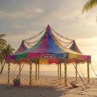China Brazil Carnival Latin Festival Party Marquee Tent Vibrant Color Samba Event South American Celebration Canopy Structure for sale