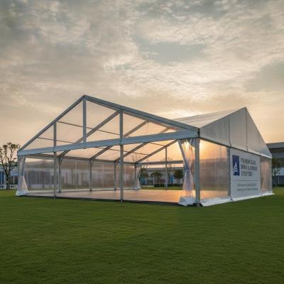 China Premium Clear Span Aluminum Event Tent TUV Rheinland Certified DIN EN 13782 German Trade Fair Exhibition Party Marquee for sale