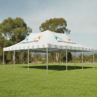 China Custom Printed Branded Party Marquee Tent Aluminum Frame UV Resistant Logo Canopy for Australian Events for sale