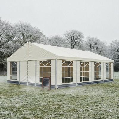 China All Season Insulated Party Marquee Tent Aluminium Frame Thermal Barrier Winterproof UK Events Year Round Venue for sale